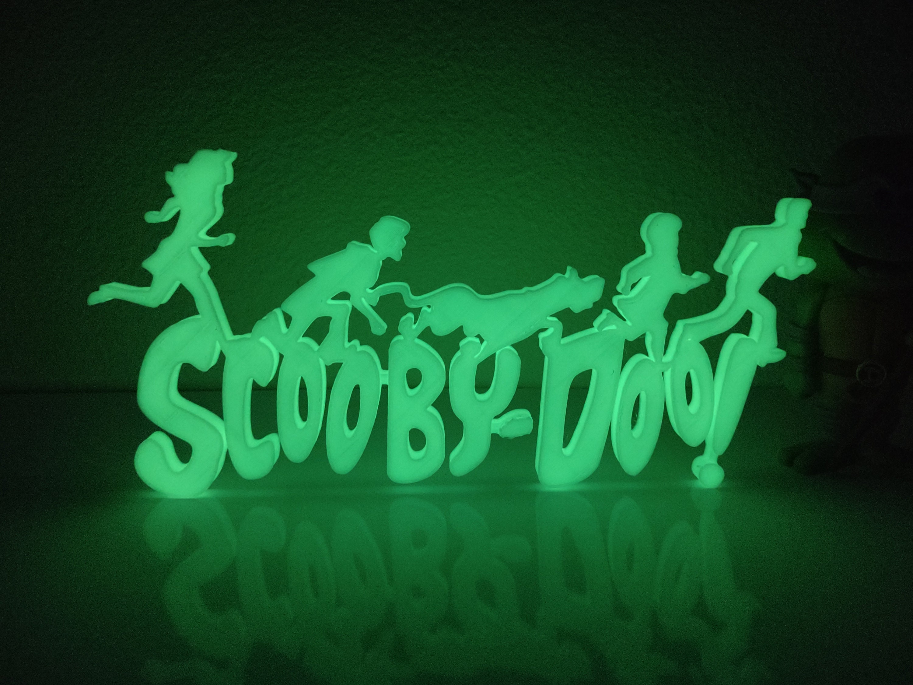 Scooby Doo GITD Display Sign Glow in the Dark - Etsy