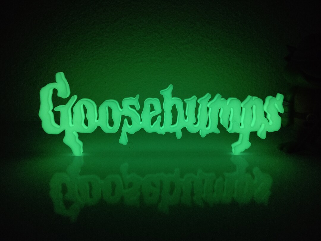 Goosebumps GITD Display Sign Glow in the Dark - Etsy