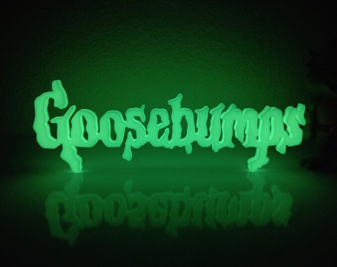 Goosebumps GITD Display Sign Glow in the Dark - Etsy