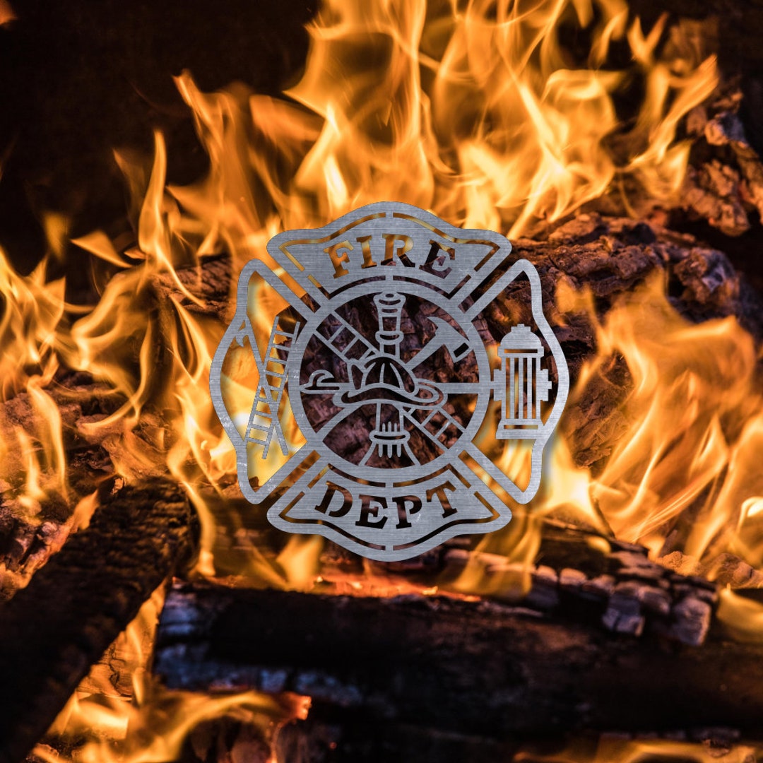 Fireman Cross Gift or Sign for Fire Department First Responder - Etsy