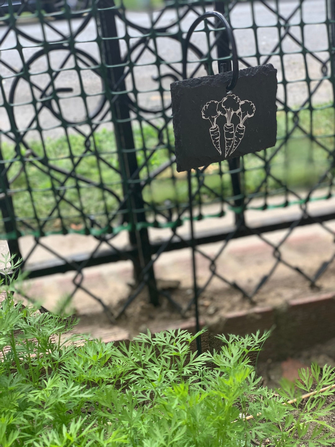 Natural Slate Garden Markers on Stainless Steel Stakes - Etsy