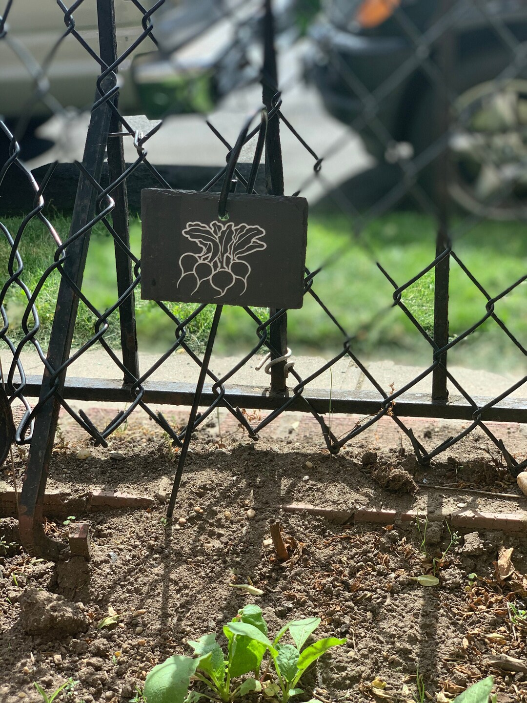Set of 5 - Natural Slate Garden Markers on Stainless Steel Stakes - Etsy