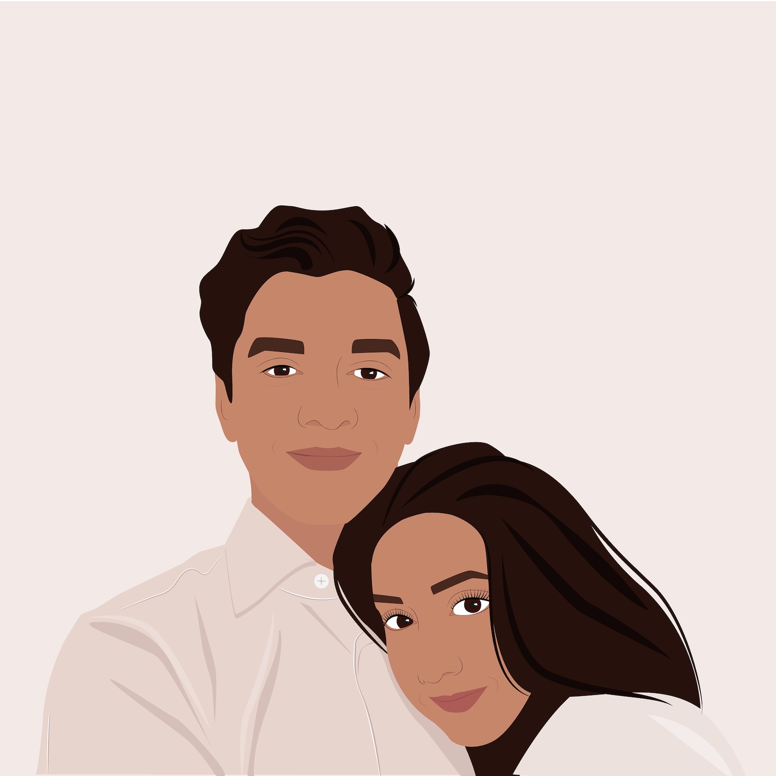 Custom 2 Person Illustration - Etsy