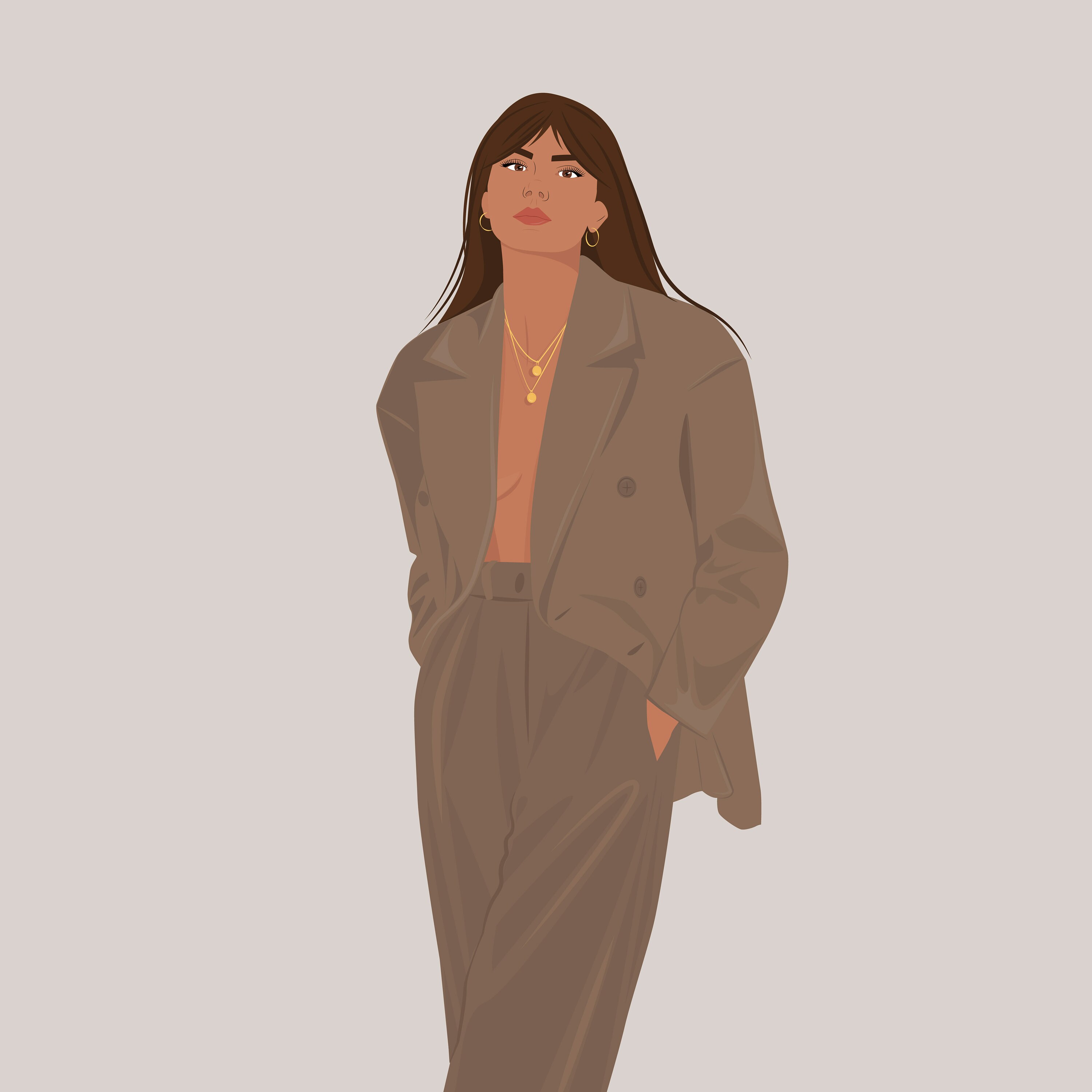 Custom 1 Person Illustration Portrait - Etsy