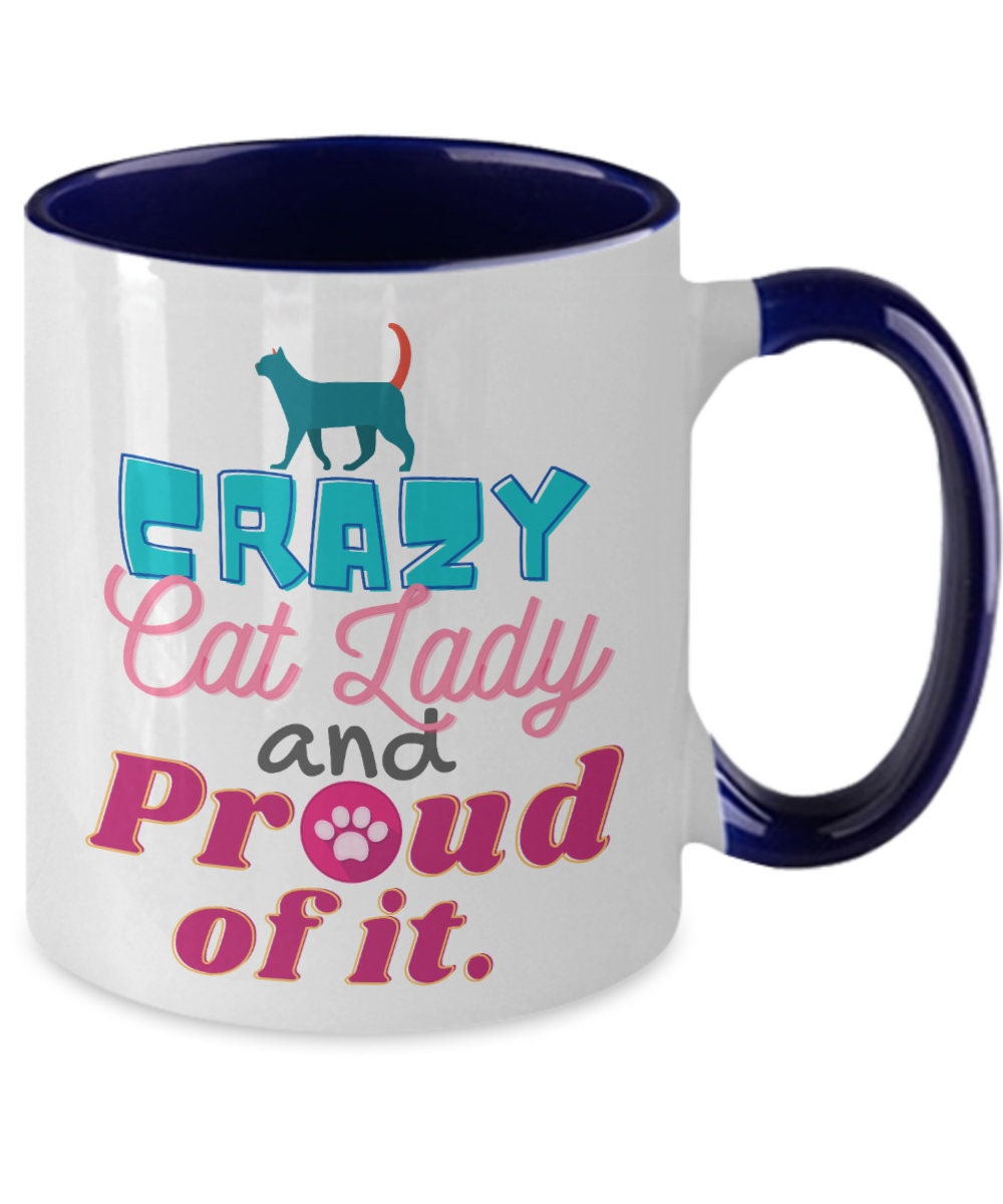 Cat lovers gifts crazy cat lady birthday christmas gift idea | Etsy