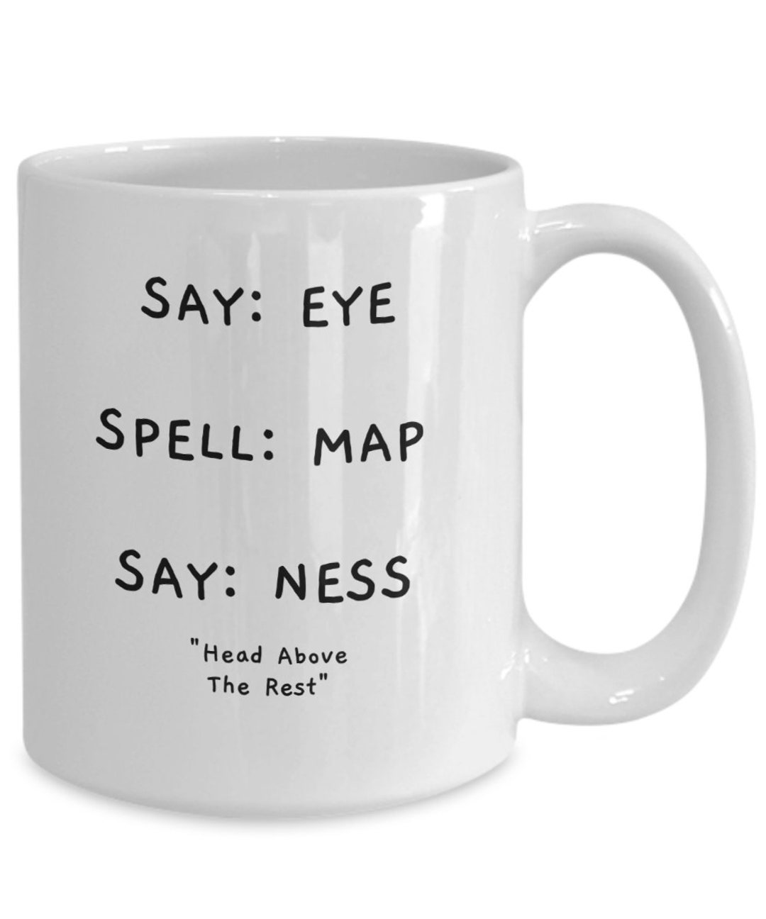 Gift for Boyfriend Say Eye Spell Map Say Ness Funny Birthday - Etsy