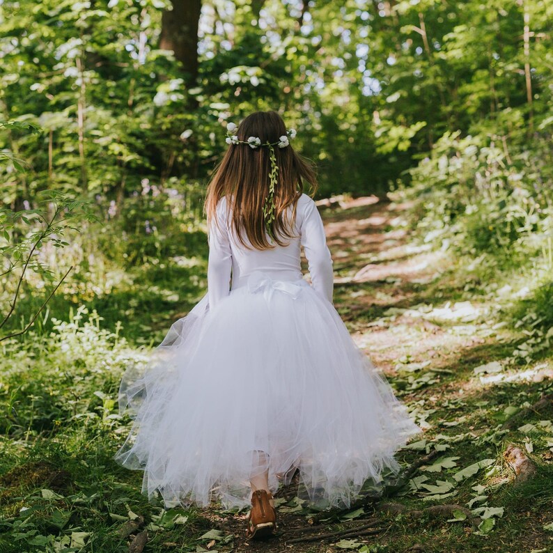 Light Pink Flower Girl Tutu Skirt, Wedding, Birthday, Special Occasion ...
