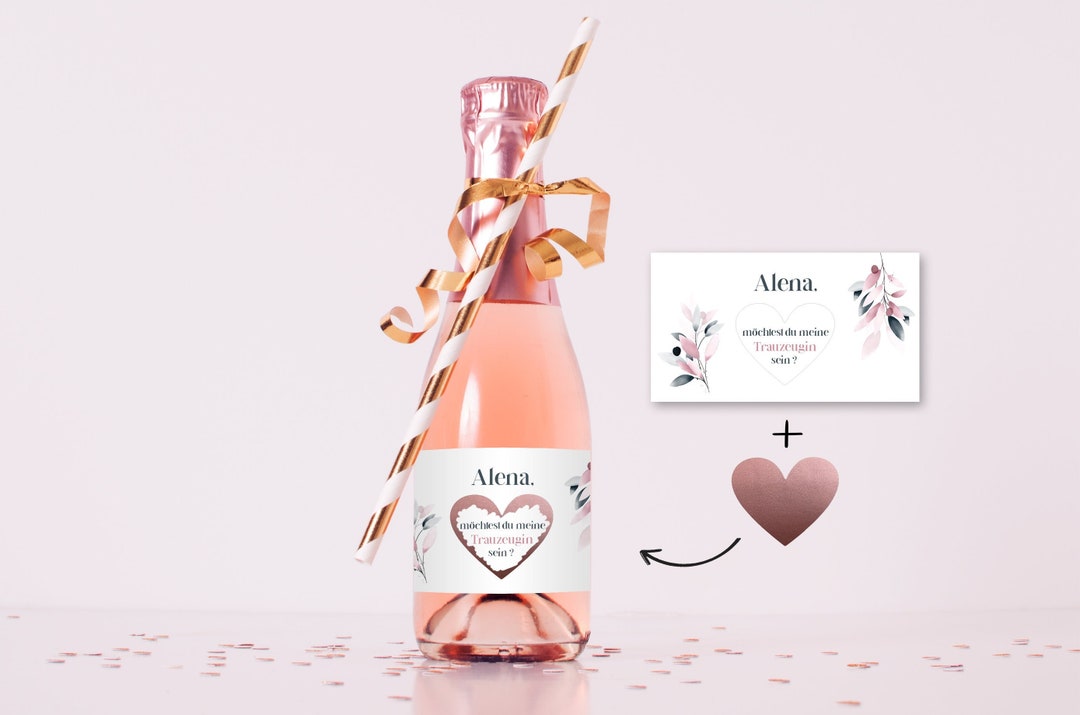 Piccolo Label Maid of Honor Scratch Stickers Wedding Sparkling Wine - Etsy