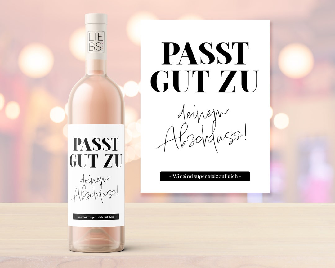 Bottle Label | Perfect for Your Graduation | Personalized Graduation ...