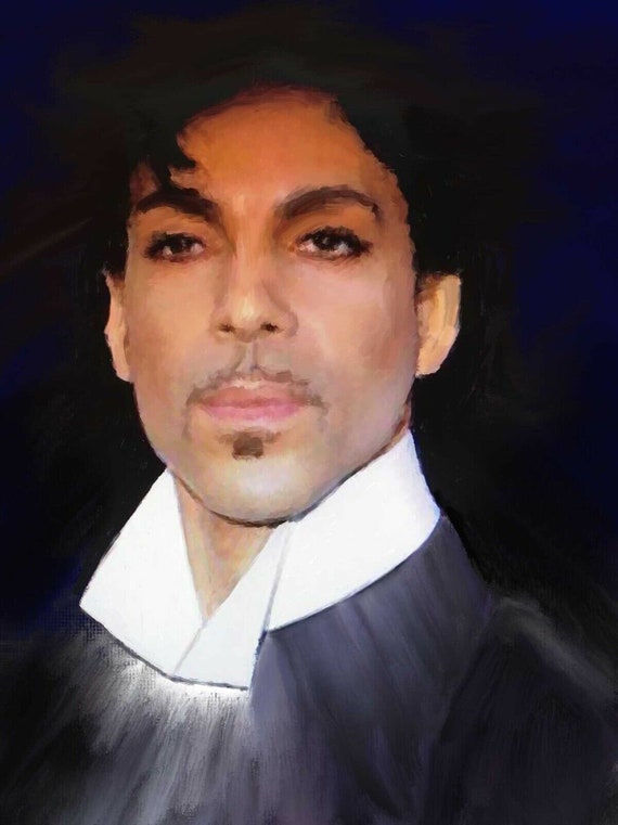 Portrait Prince peinture acrylique sur toile / Prince acrylic | Etsy