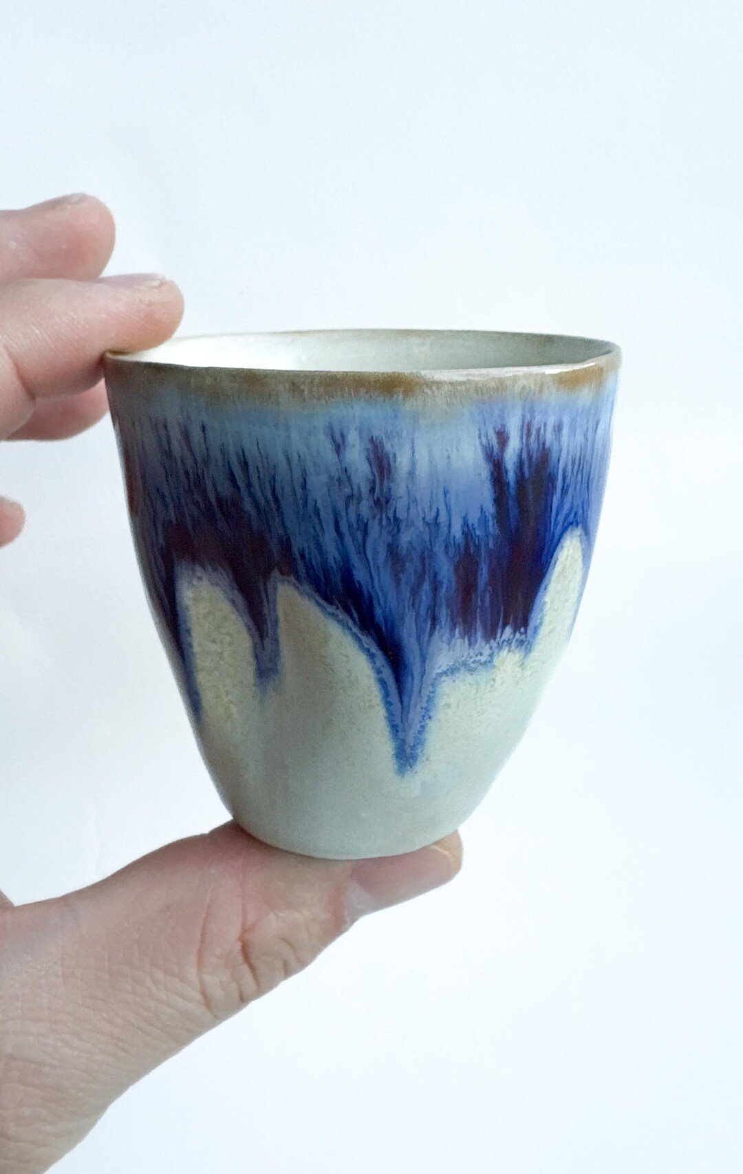 Handmade Ergonomic Stoneware Ceramic Cup – 110ml Capacity - Etsy