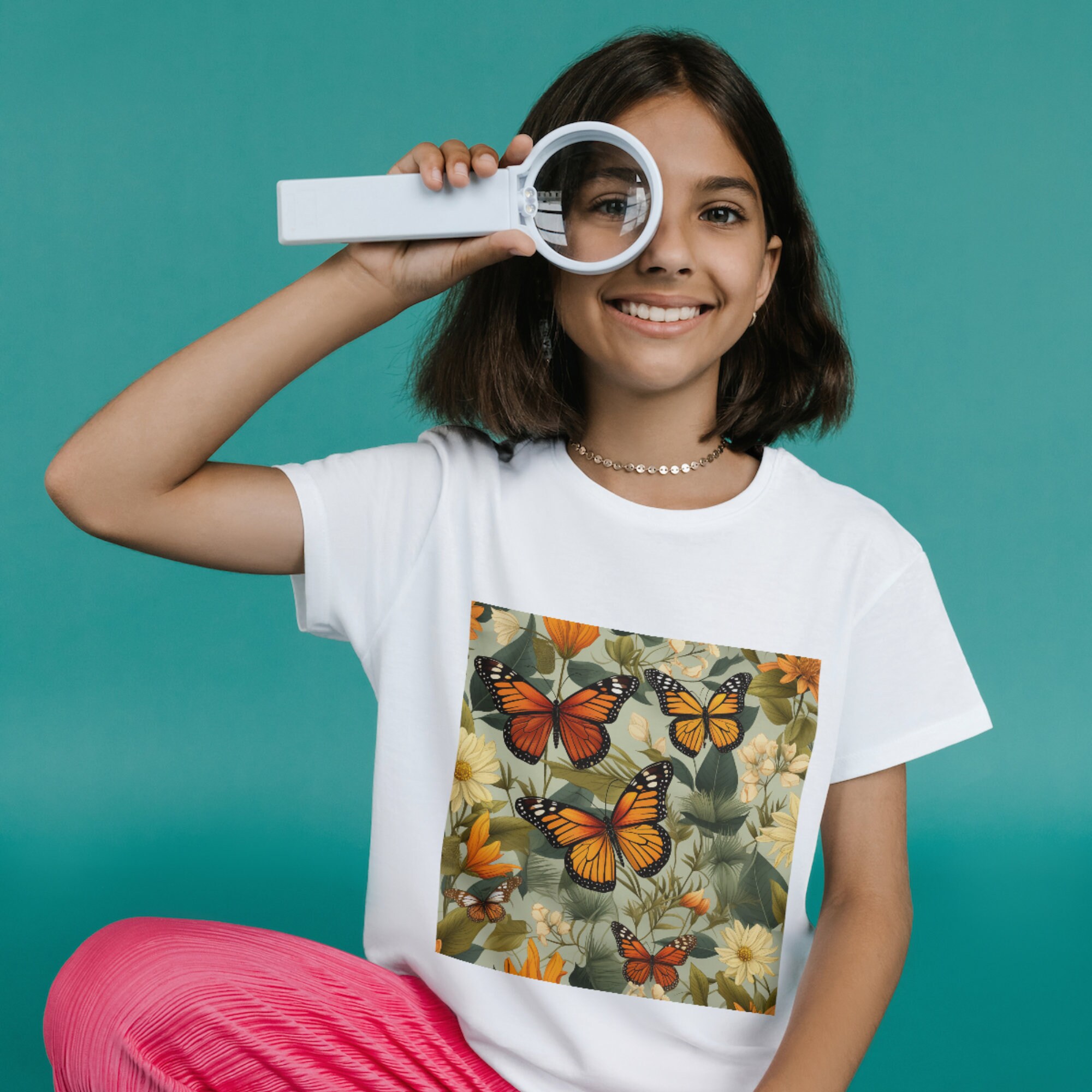 Monarch Butterfly Seamless Pattern Digital Paper PNG Instant - Etsy