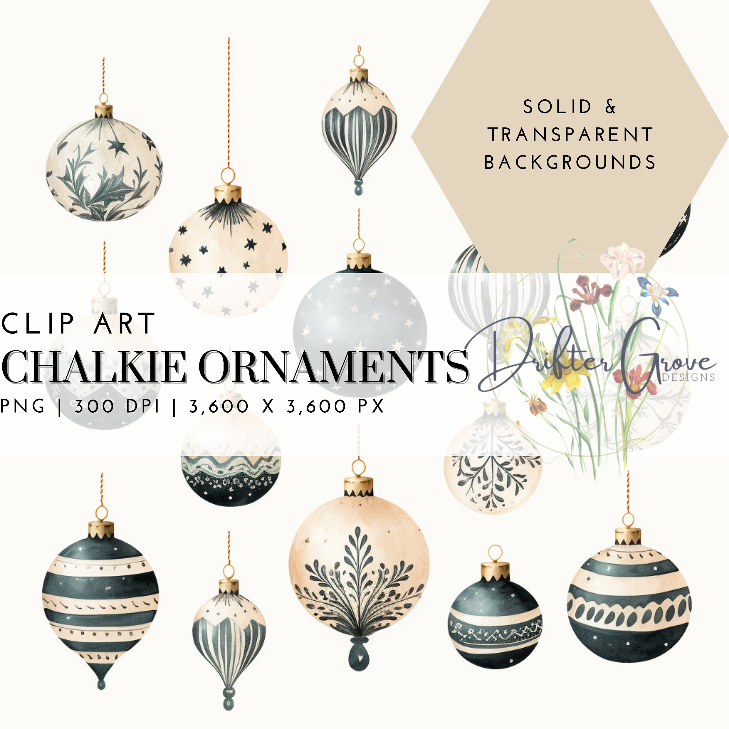 Christmas Clipart Instant Download PNG Crafting Supply Transparent ...