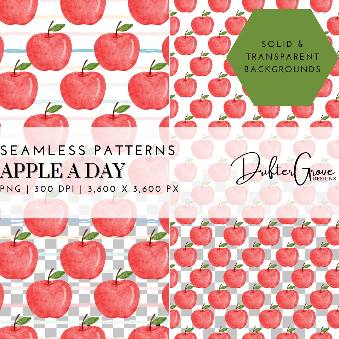 Back to School Seamless Pattern Digital Paper PNG Instant Download ...