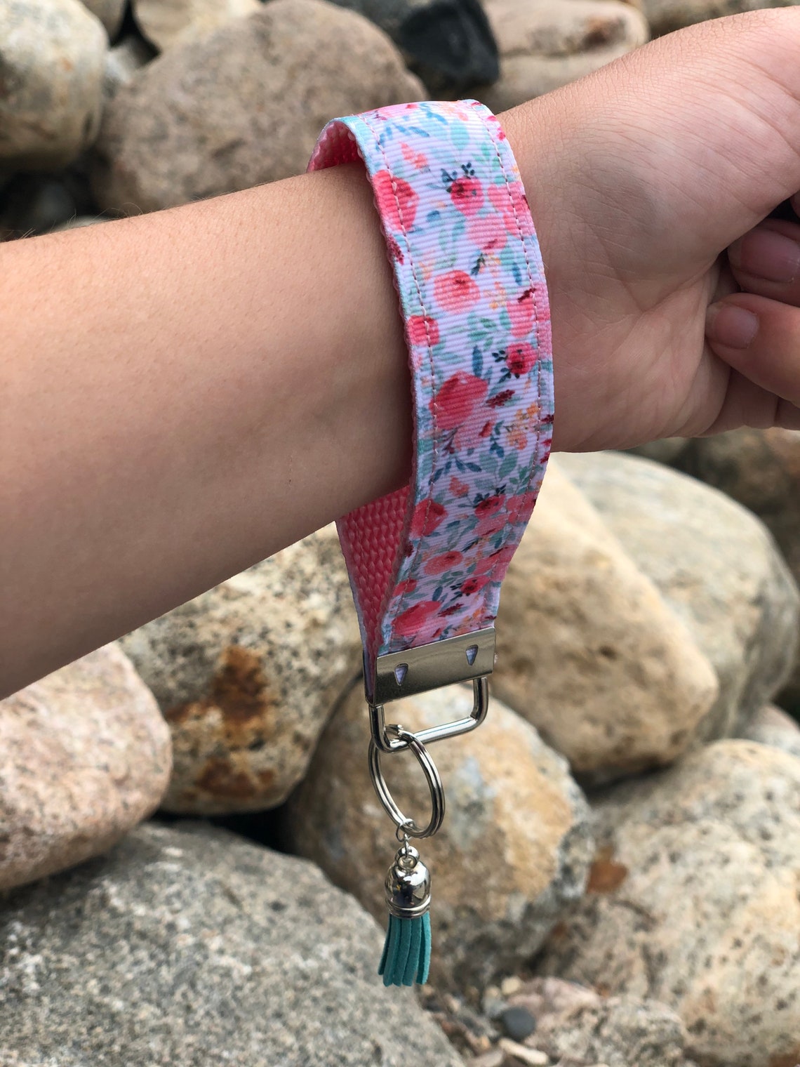 Floral Key Fob Lanyard Wristlet for Car Keys House Keys Dorm - Etsy
