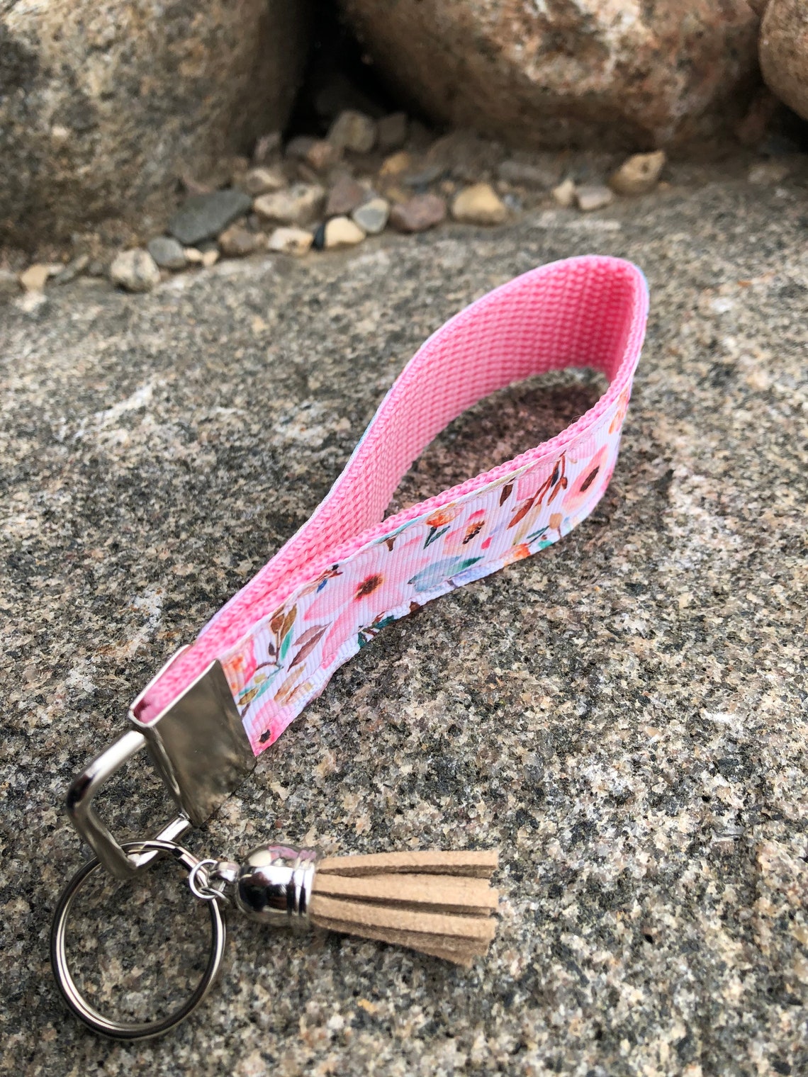 Floral Key Fob Lanyard Wristlet for Car Keys House Keys Dorm - Etsy