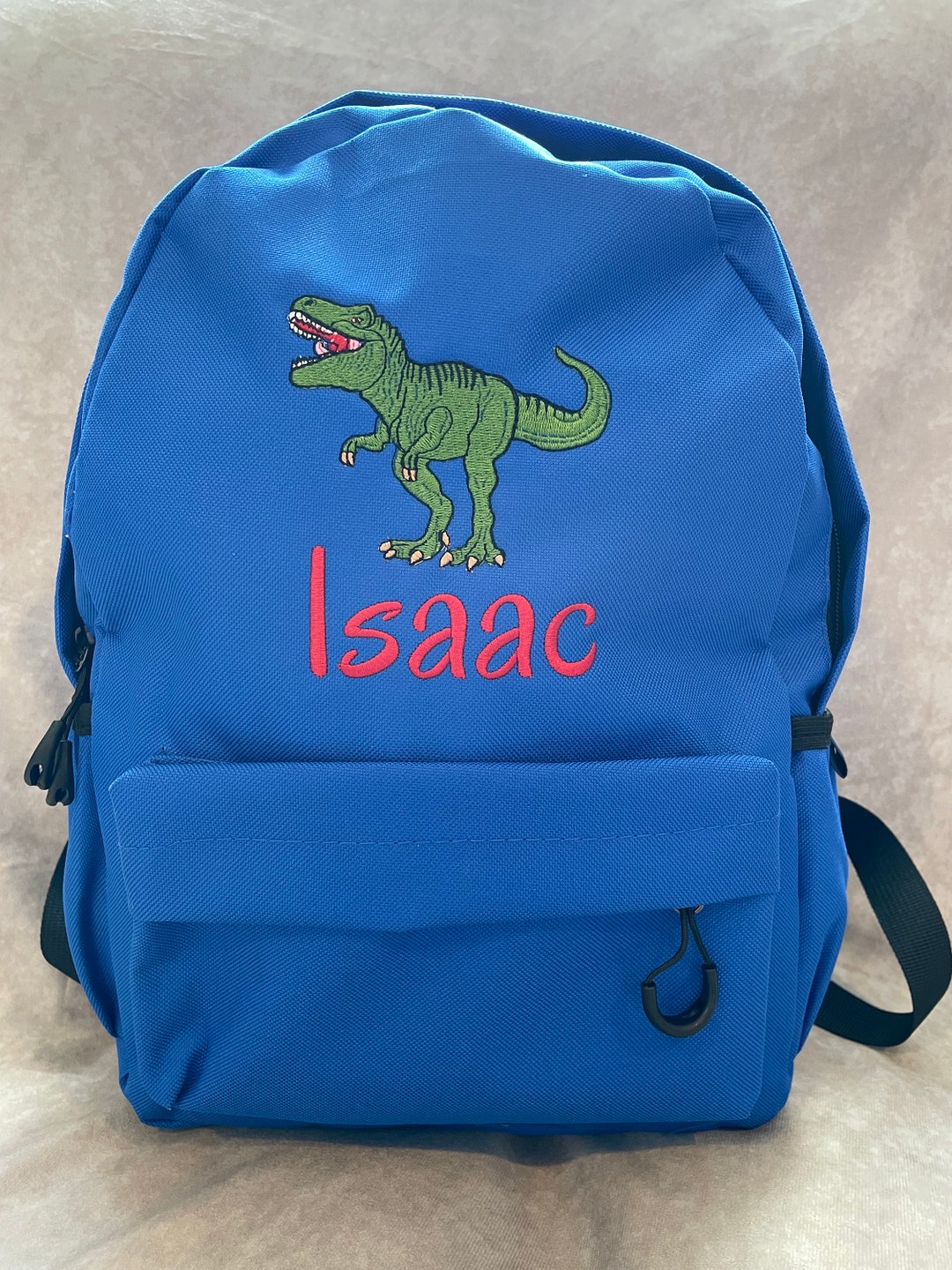 Personalised Kids Dinosaur Backpack - T-rex - School Bag - Nursery Bag ...