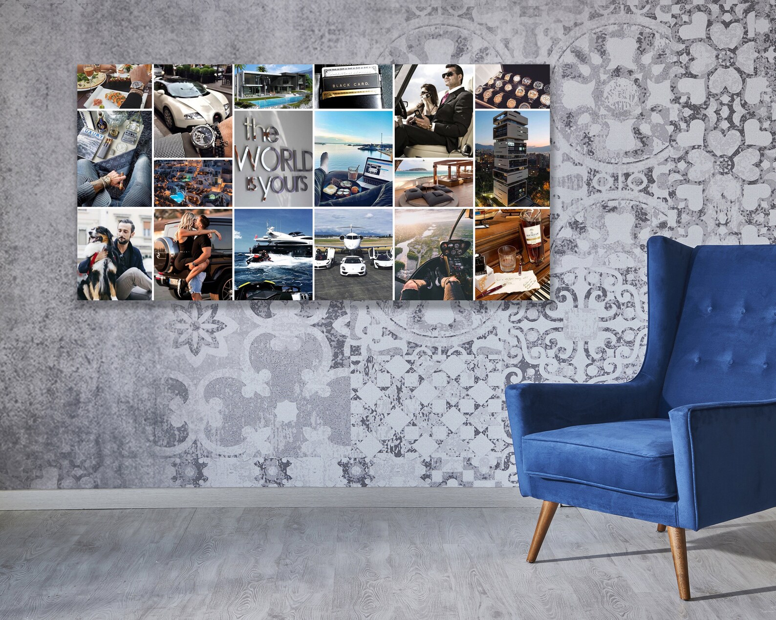 Custom VISION BOARD CANVAS / Law of Attraction / Goal Setting / Dream ...