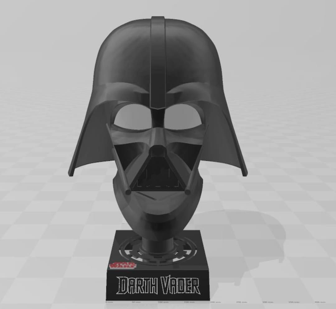 Star Wars Darth Vader Helmet Stand Display Base STL File to 3D Print ...