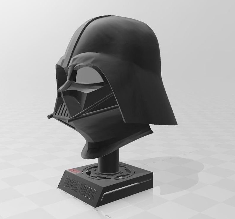 Star Wars Darth Vader Helmet Stand Display Base Stl File To 3d Print