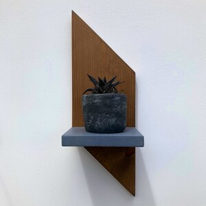 Geometric Wall Shelves, Choice of Colours, Hanging Wall Shelf. - Etsy