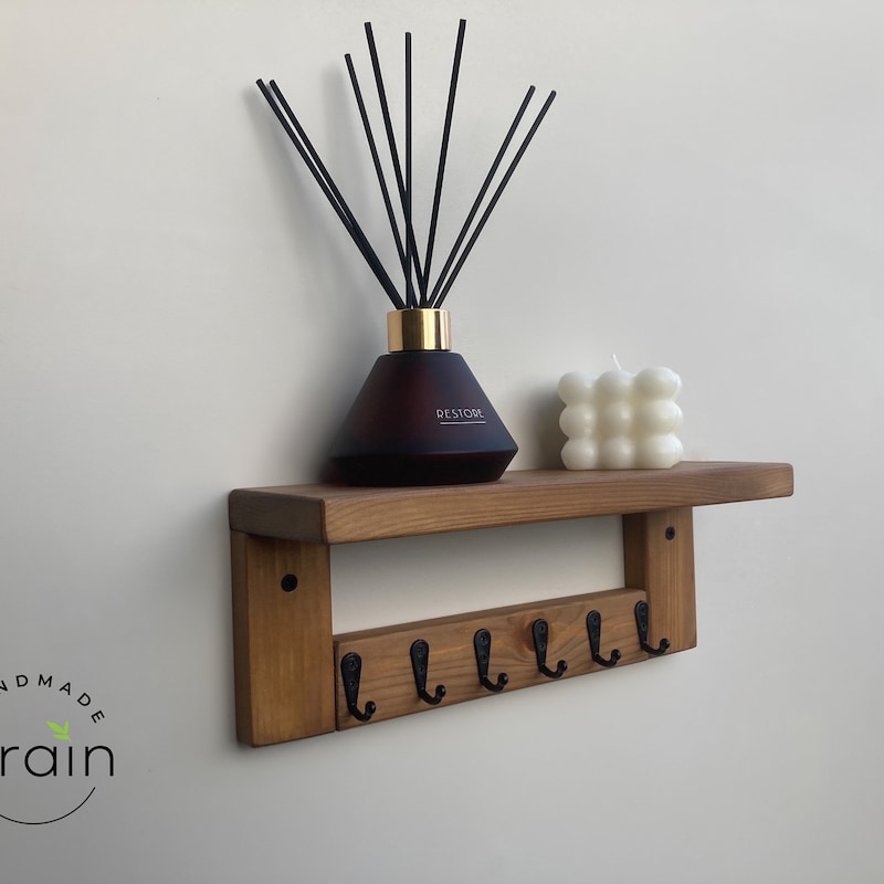 Wood Metal Key Holder - Etsy UK