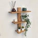 3 Tier Floating Shelf With Interchangeable Shelves, Floating Shelf ...