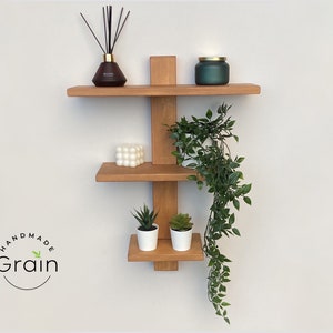 3 Tier Floating Shelf With Interchangeable Shelves, Floating Shelf ...