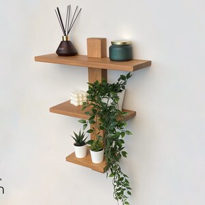 3 Tier Floating Shelf With Interchangeable Shelves, Floating Shelf ...