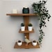 3 Tier Floating Shelf With Interchangeable Shelves, Floating Shelf ...