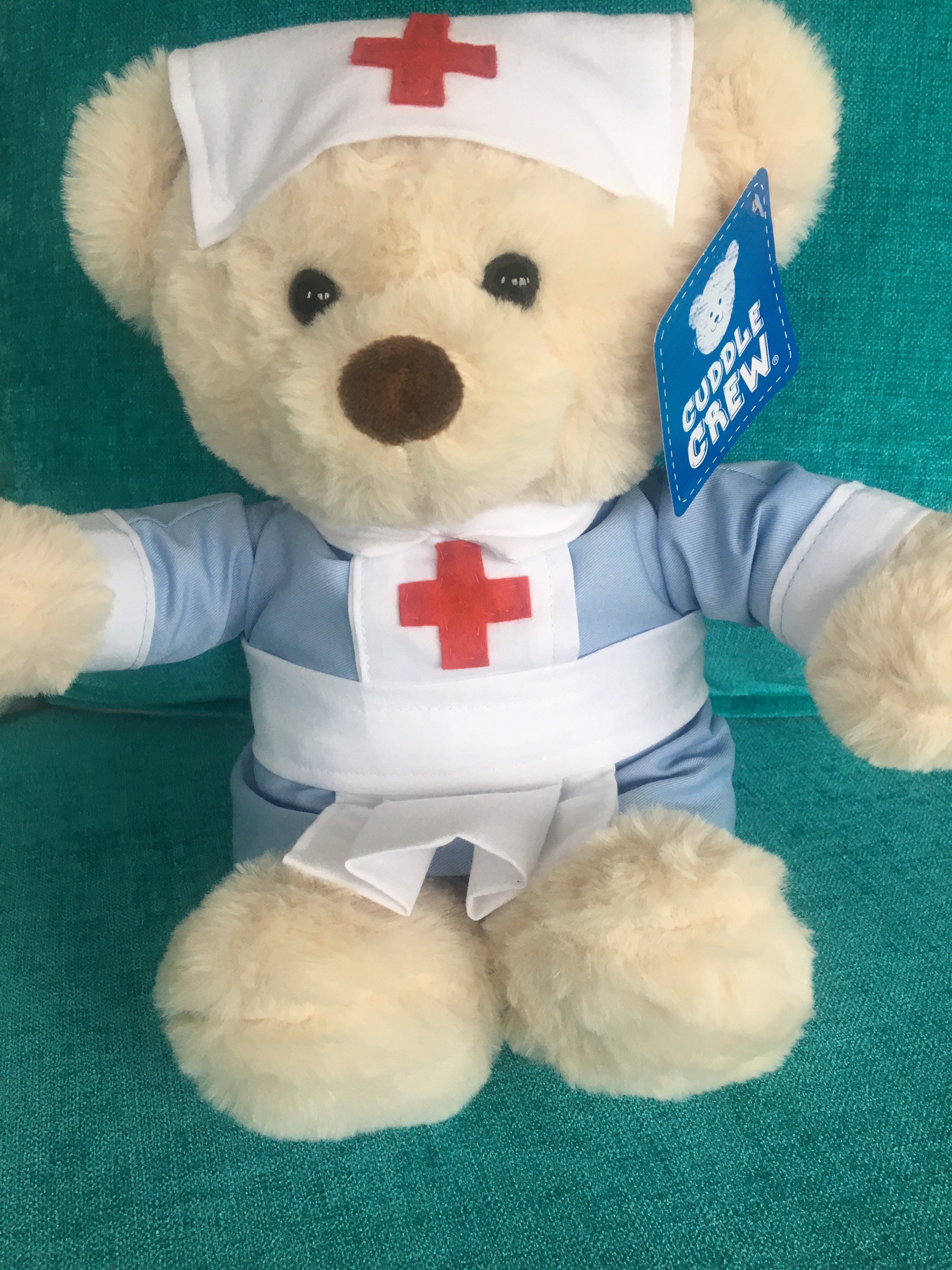 Nurse Teddy Bear Personalised Nhs Photo Badge Nurse Uniform - Etsy