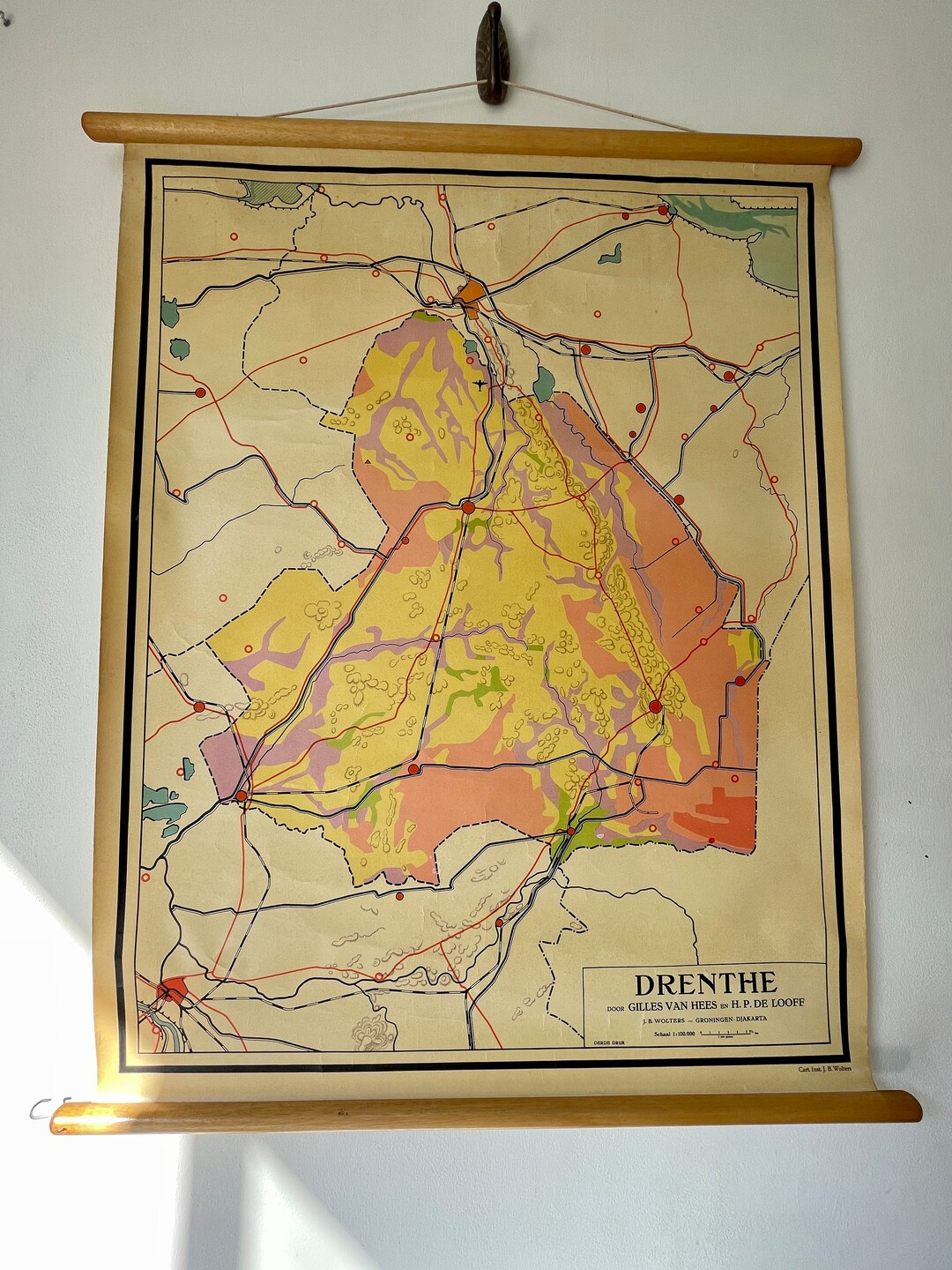 Vintage Wall Chart Hanging Map - Etsy