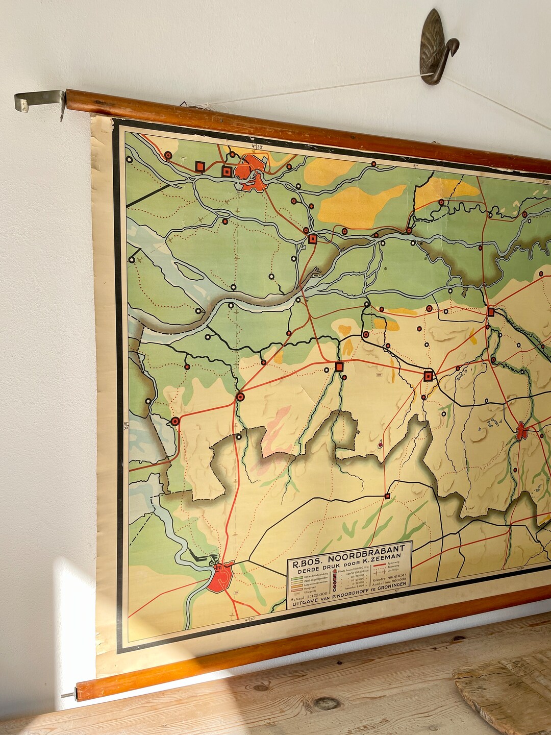 Vintage Wall Chart Hanging Map - Etsy UK