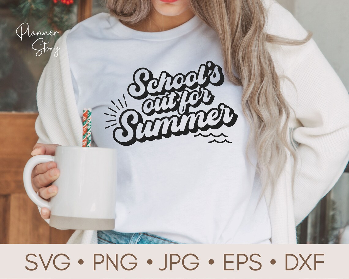 School's Out for Summer Svg Summer Break Svg Retro - Etsy