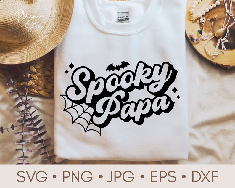 Spooky Papa Svg Spooky Dad Svg Halloween Svg Halloween Dad - Etsy