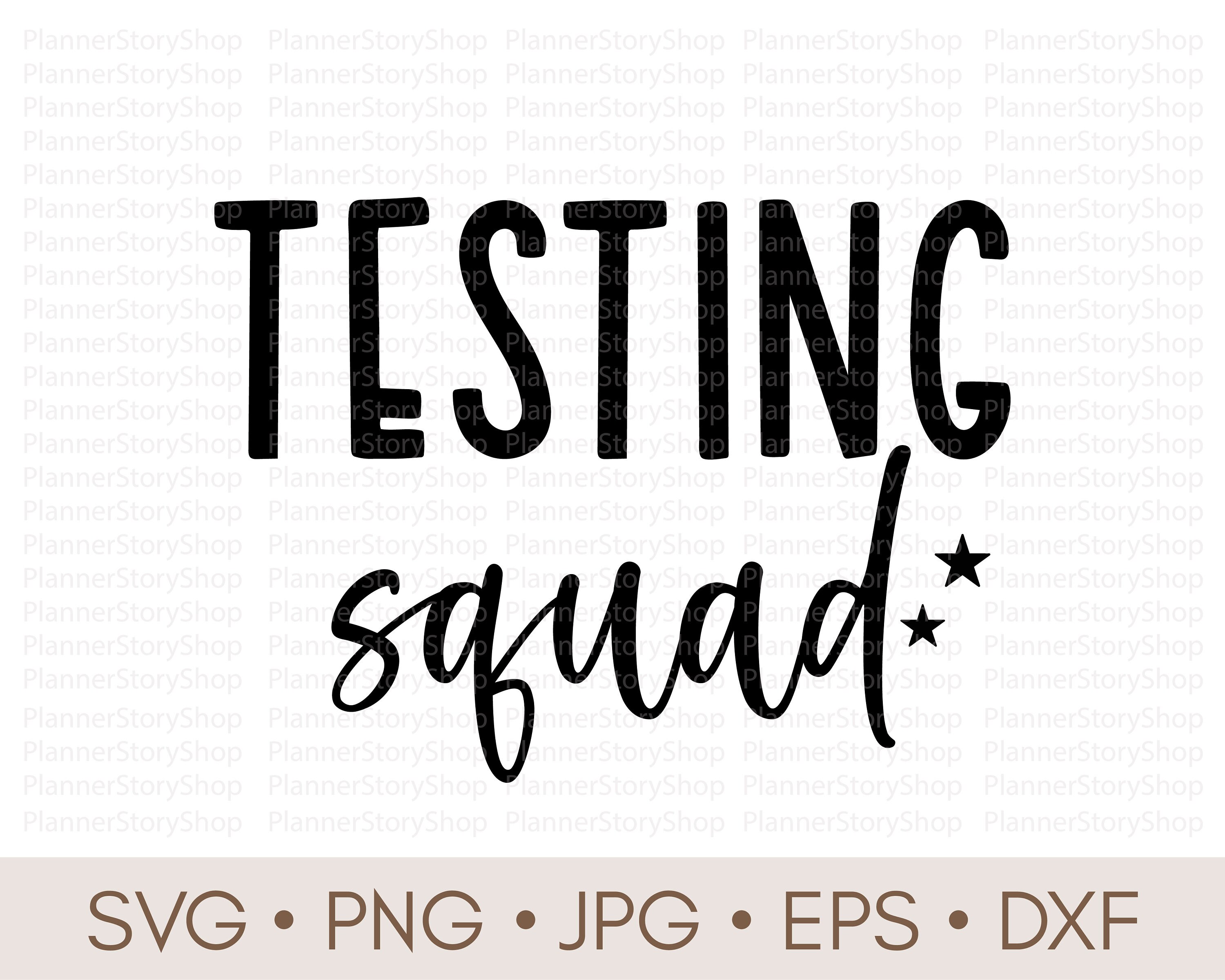 Test Day Svg Testing Squad Svg Test Day Shirt Svg Testing | Etsy