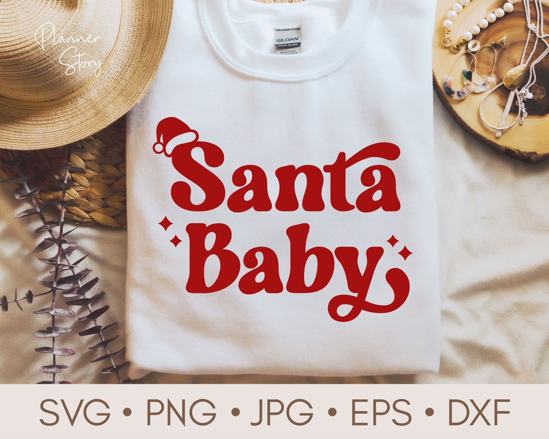 Santa Baby Svg, Png, Baby Claus Svg, Merry Christmas Svg, First ...