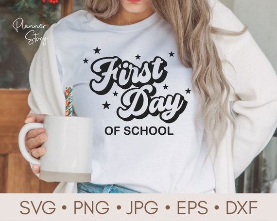 First Day of School Svg Happy First Day of School Svg Back - Etsy