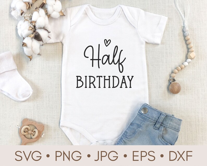 Half Birthday Svg Half Way to One Svg Halfway to First Svg - Etsy