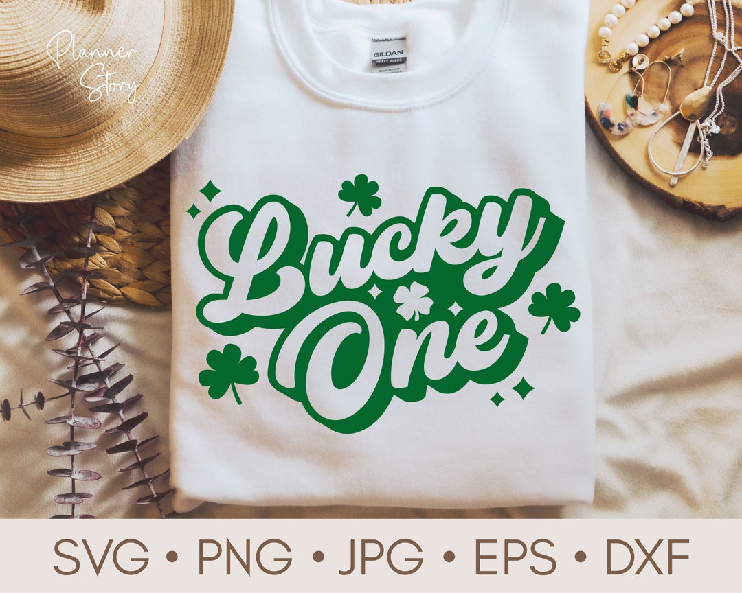 Lucky One Svg, First Birthday Svg, St Patrick's Day Svg, One Svg, 1st ...