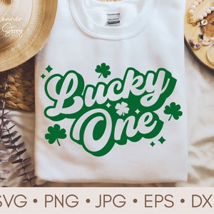 Lucky One Svg, First Birthday Svg, St Patrick's Day Svg, One Svg, 1st ...