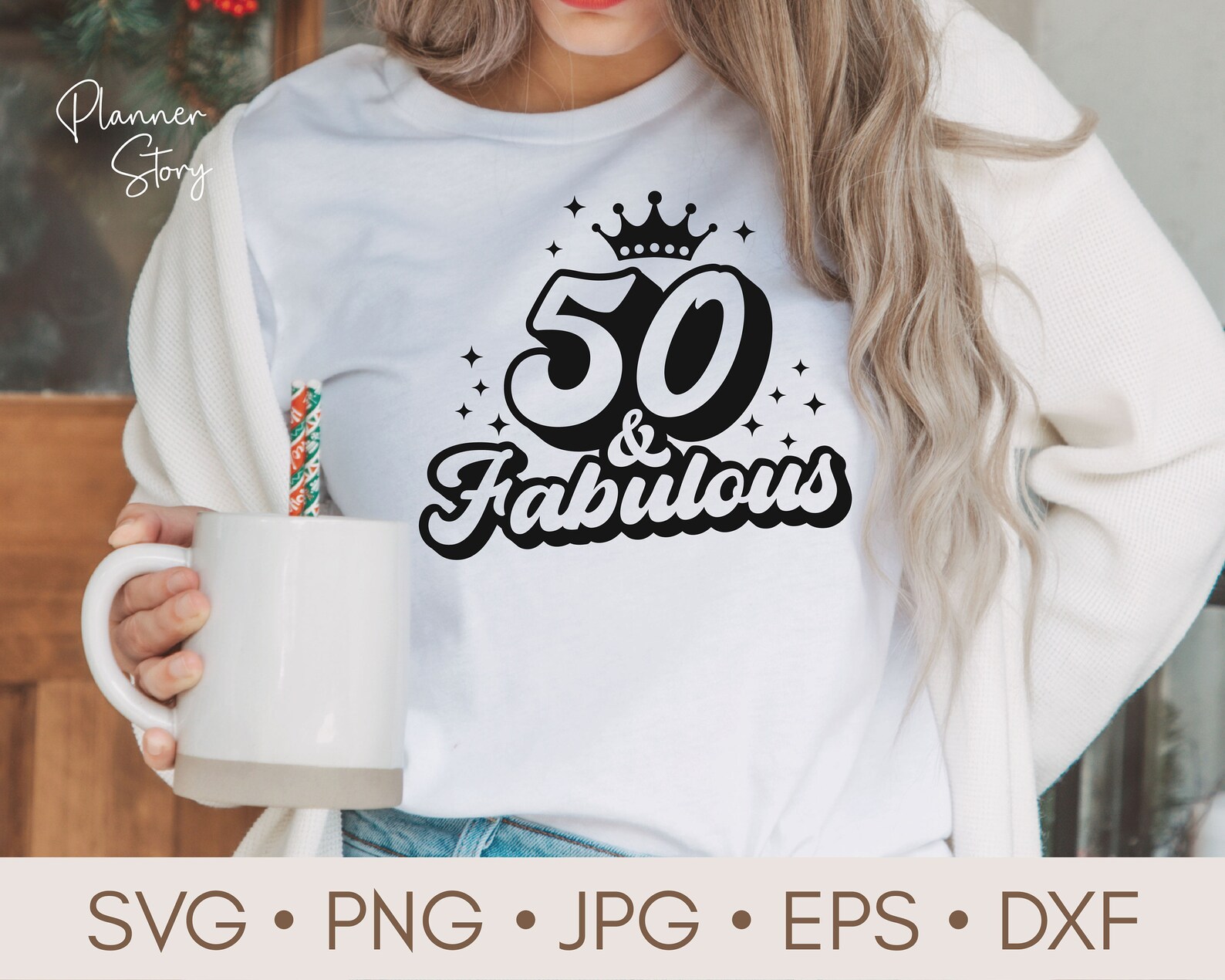 50 and Fabulous Svg 50th Birthday Svg Fifty Birthday Svg - Etsy