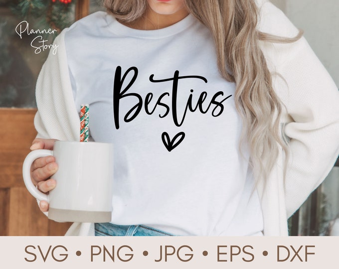 Besties Forever SVG, Friend PNG, Shirt Tattoo Design (digital Download ...
