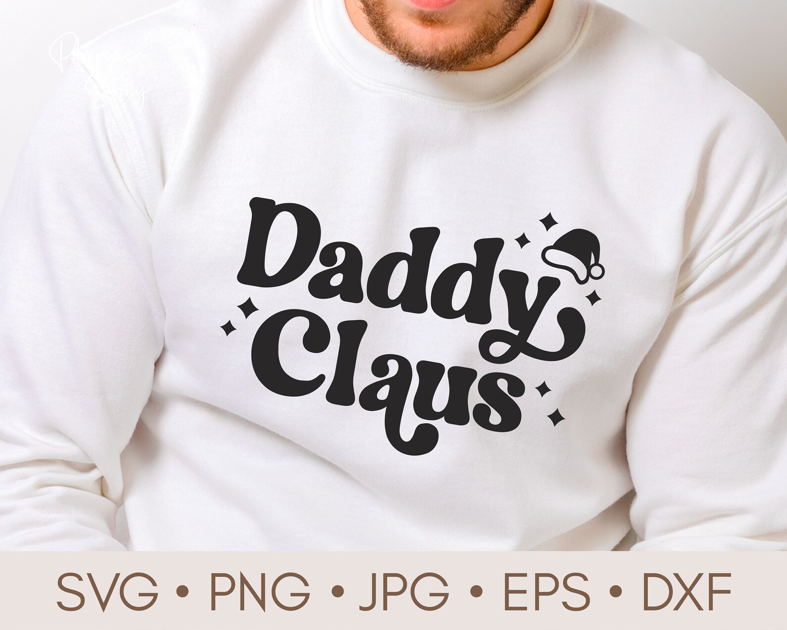 Daddy Claus Svg, Christmas Svg, Christmas Holiday Shirt Svg, Merry ...