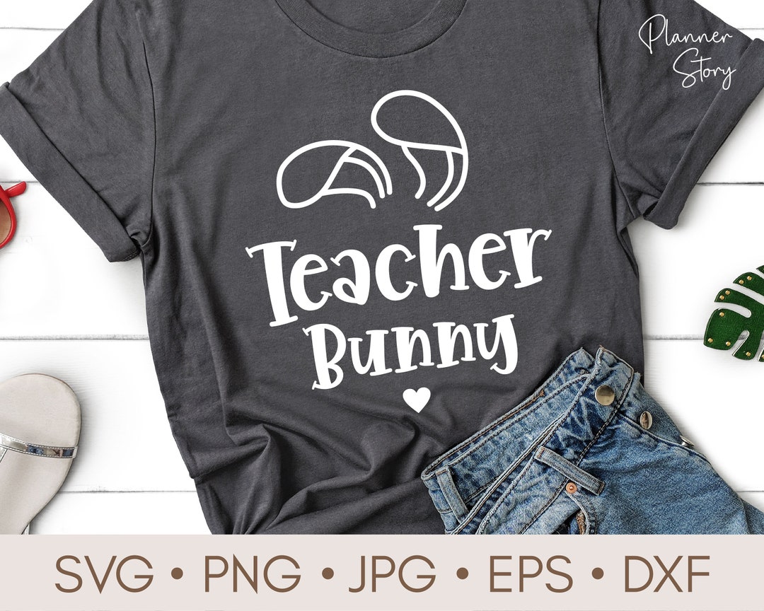 Juf Konijn svg, Juf Pasen svg, School Svg, Konijn Svg, Happy Easter ...