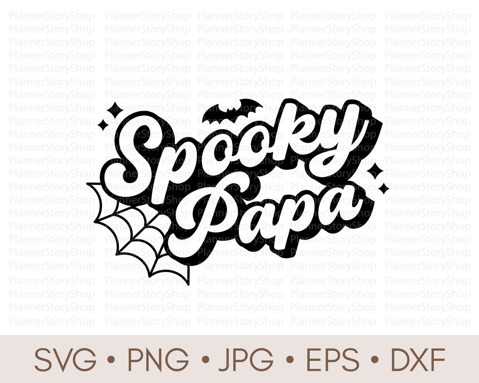 Spooky Papa Svg Spooky Dad Svg Halloween Svg Halloween Dad - Etsy