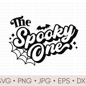 The Spooky One Svg, Baby Halloween Shirt, First Birthday Halloween, 1st ...