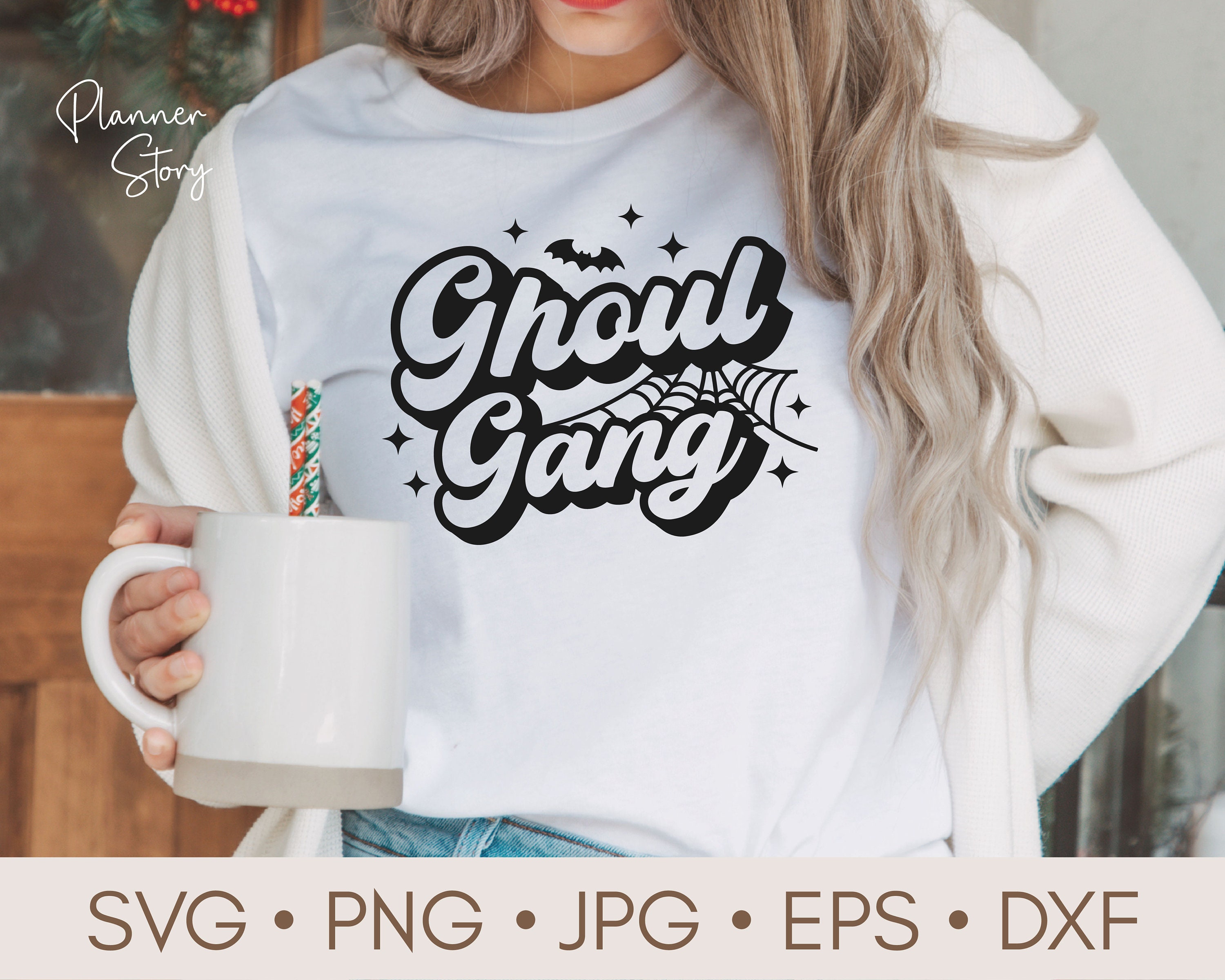 Ghoul Gang Svg Lets Go Ghouls Svg Halloween Svg Retro - Etsy