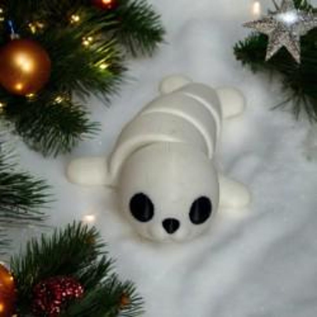 Adorable 3D Printed Articulated Seal – Handmade Desk Toy - Etsy