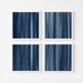 Blue Art Set, Living Room Poster Set, Blue Set of 4, 4 Poster Set ...